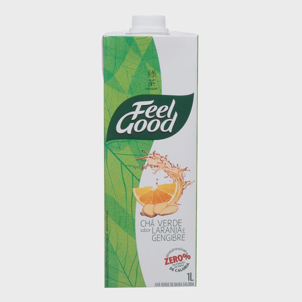 Chá verde sabor laranja e gengibre Feel Good 1L em Promoção | Ofertas ...