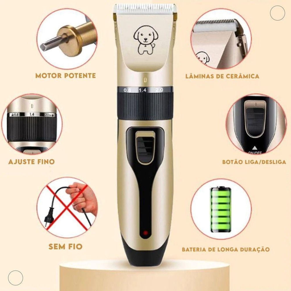 Máquina de Tosa Profissional Cachorro Toso: Cortes Perfeitos em ...