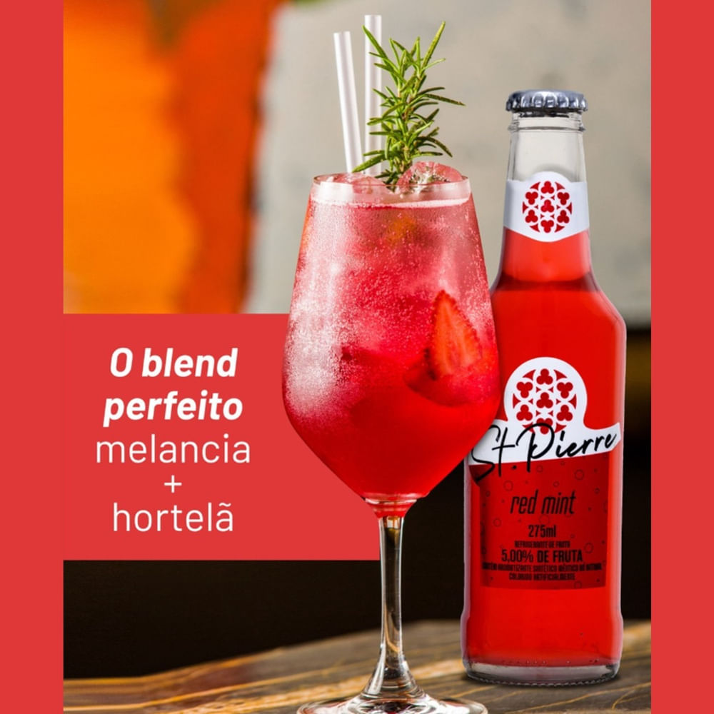Refrigerante Red Mint st pierre 275ml (12 garrafas) em Promoção ...