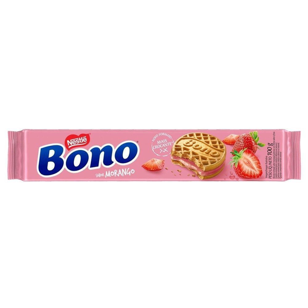 Biscoito Recheado Bono Morango Nestlé | Oferta na Americanas