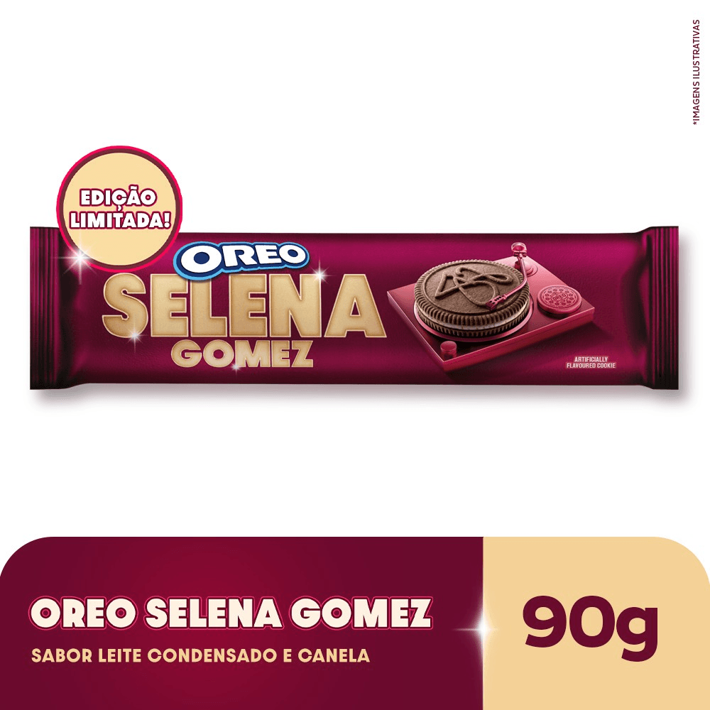 Biscoito Oreo Selena Gomez Chocolate Canela Leite Condensado