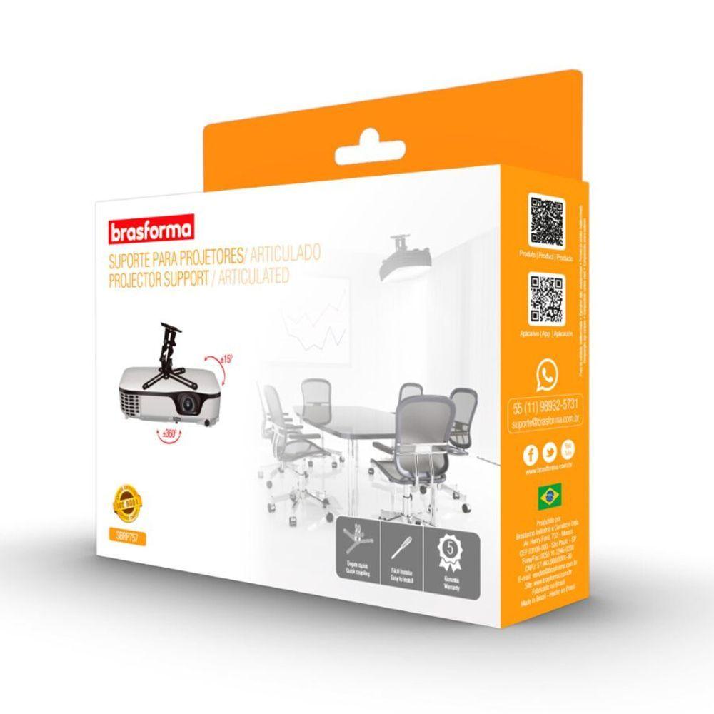 Suporte Para Projetor Brasforma - Sbrp757