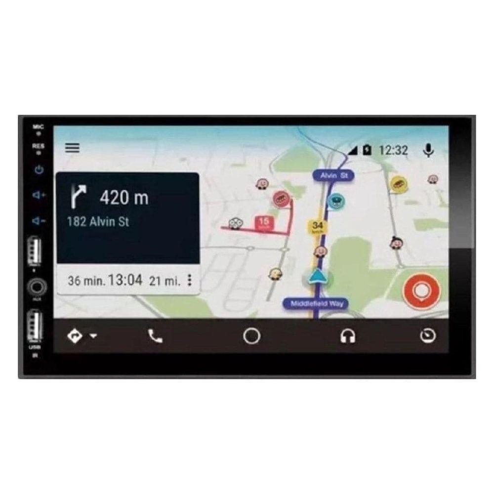 Central Multimídia 2 Din Carplay Android Auto Strada Adventure Moldura + Câmera
