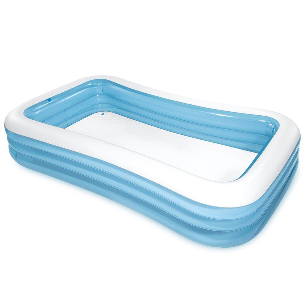 Piscina Inflável 1000 Litros Retangular Com Capa - Intex