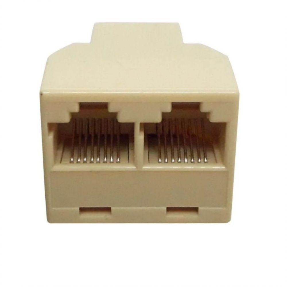 Adaptadores Duplicador Cabo Rede Internet Rj45 Fêmea 1xrj45