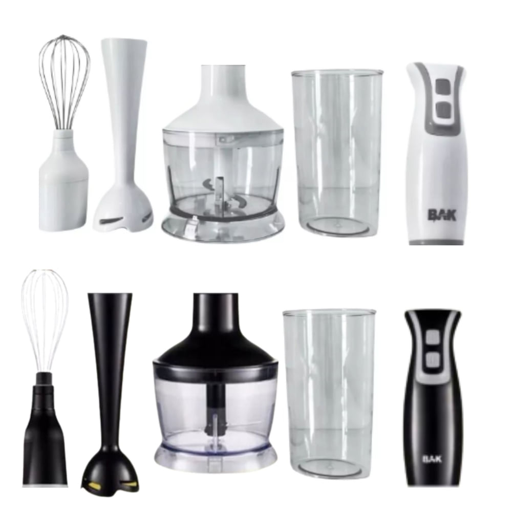Kit Mixer 3 em 1 bak - Fue, Mix, processador Branco ou Preto em ...