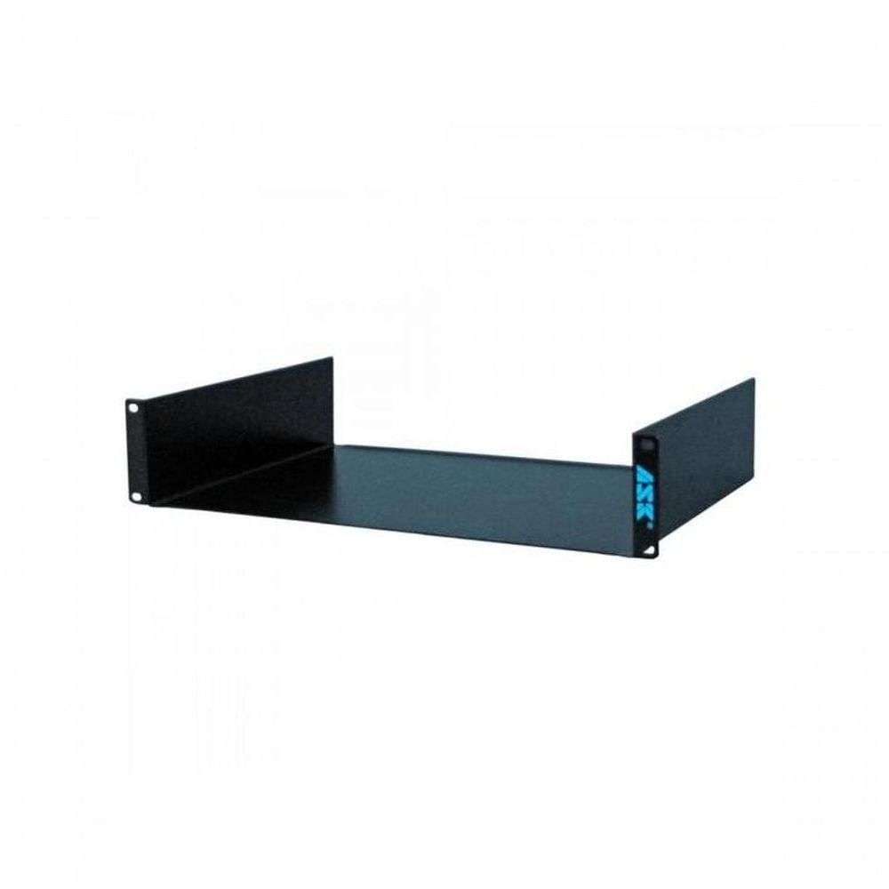 Bandeja Para Rack Com Abas U17 Preto Ask