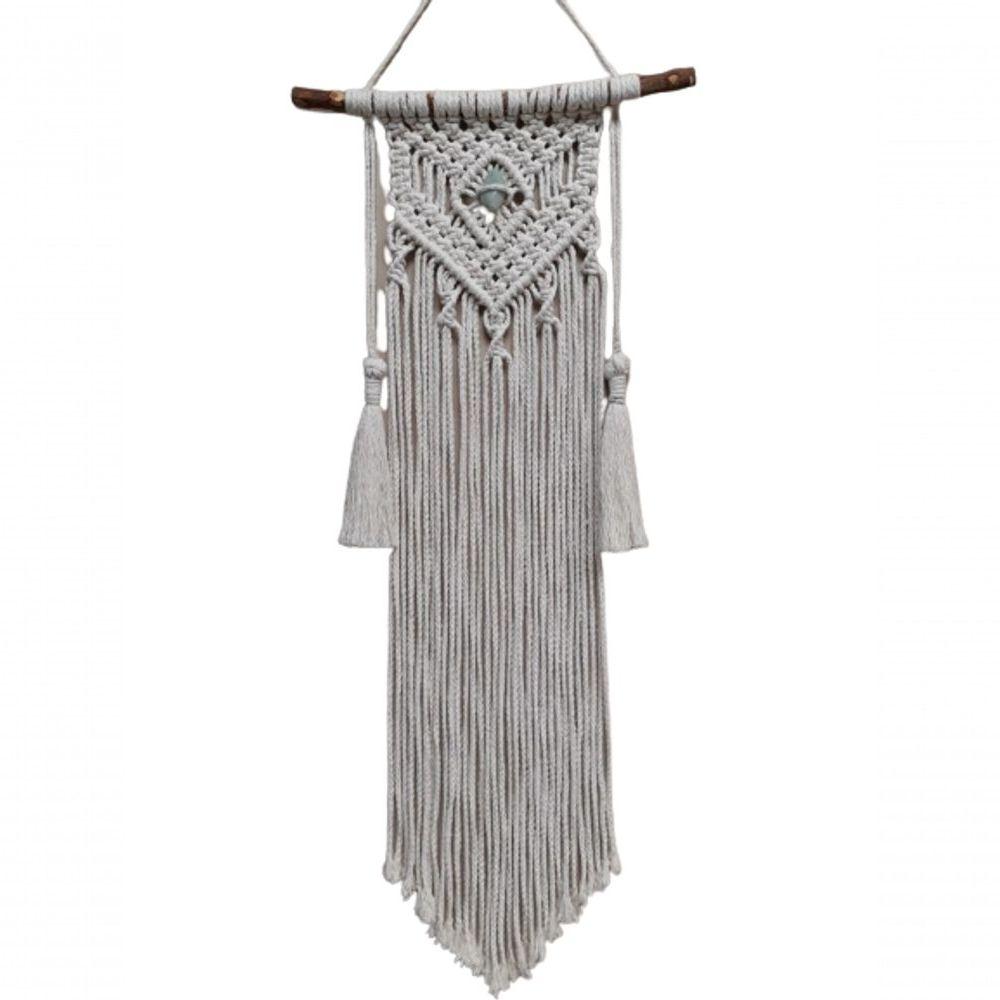 Painel Macramê Cru Zen