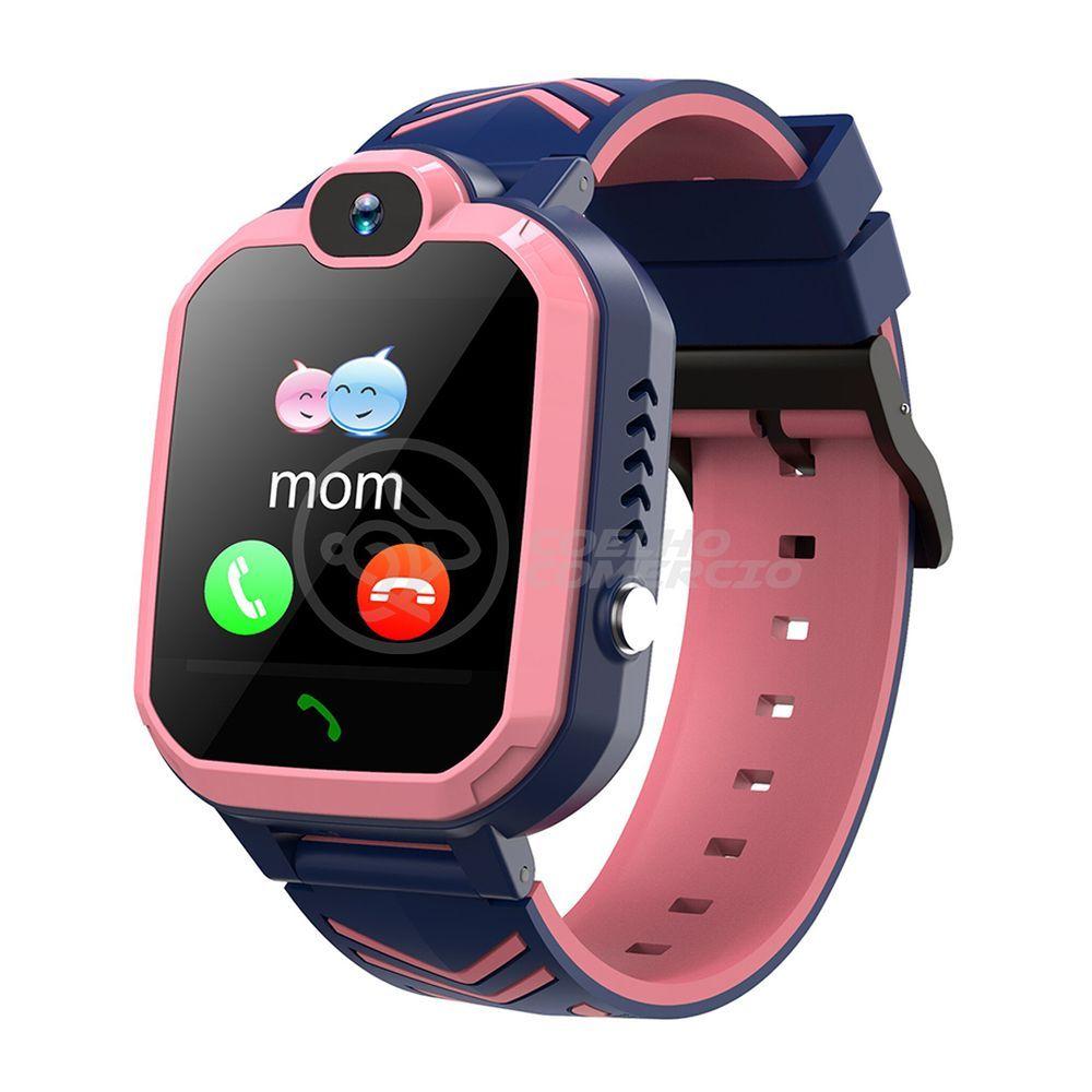 Smartwatch Inteligente Infantil Q12 Android E Ios Rosa