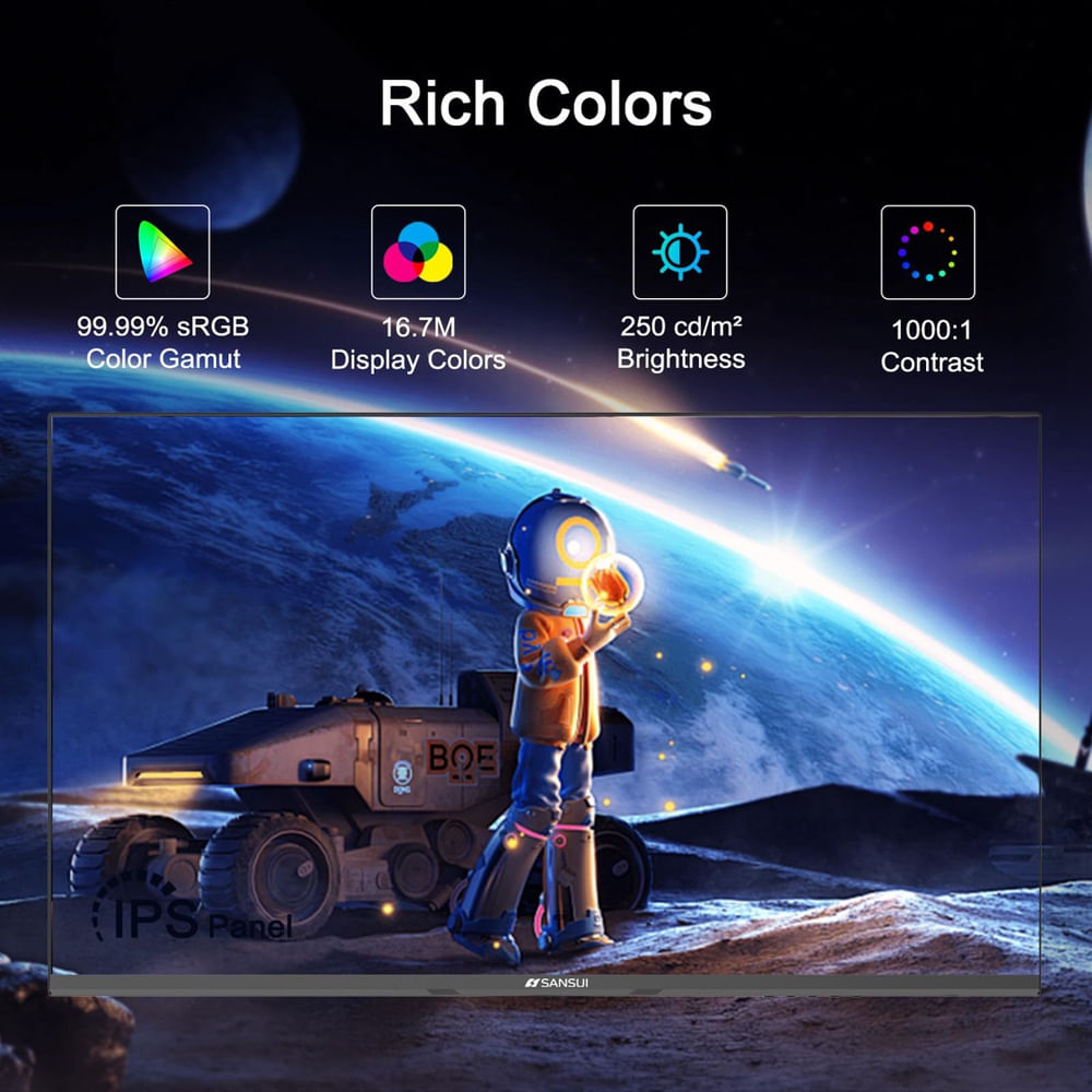 Monitor sansui de 24 polegadas 100 Hz ips 1080P hdmi vga hdr ES-24X3AL ...