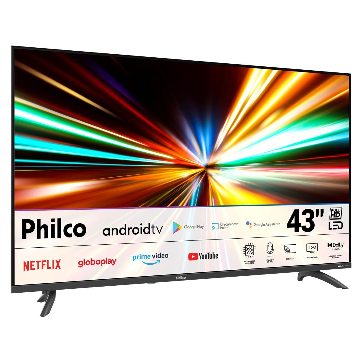 Smart TV 43" Philco Android TV Full HD Promoção Americanas