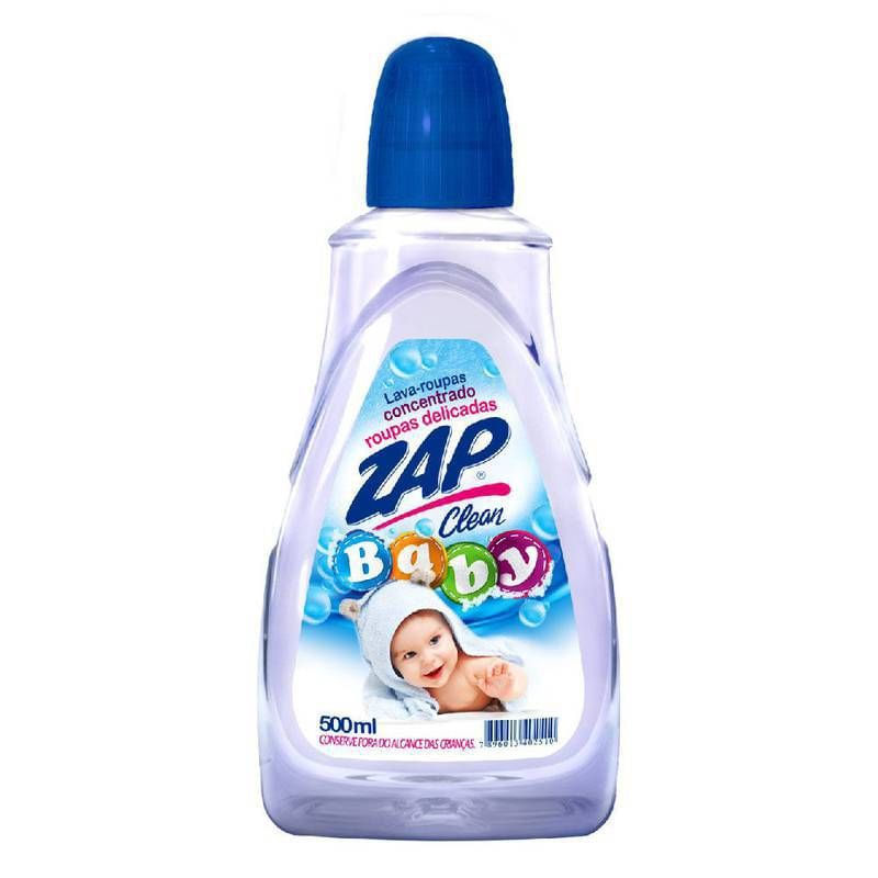 Lava roupas baby zap clean 500 ml em Promoção | Ofertas na Americanas