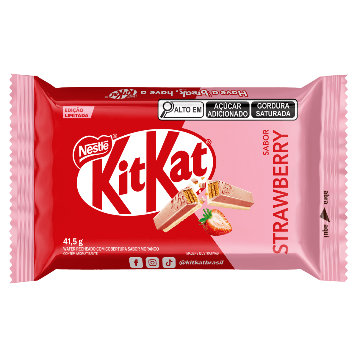 CHOCOLATE KIT KAT MORANGO 41,5G NESTLE