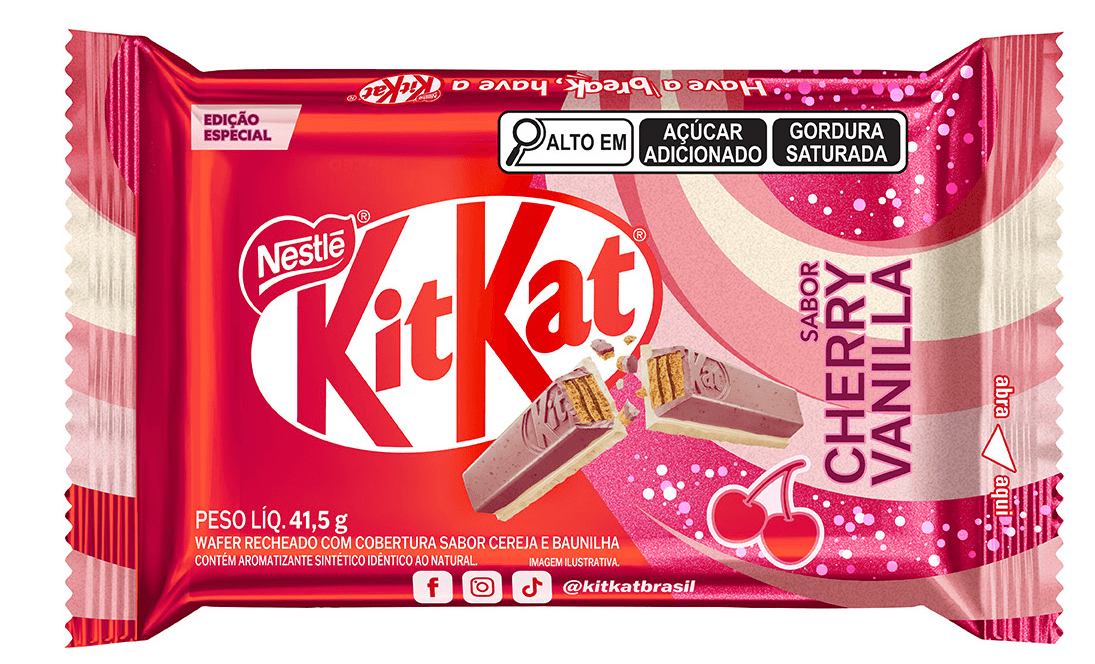 Nestlé Kit Kat Wafer Cereja e Baunilha 41,5g - Bomboniere