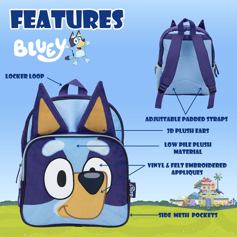 Mochila ai Accessory Innovations bluey Plush 30 cm para crianças em ...