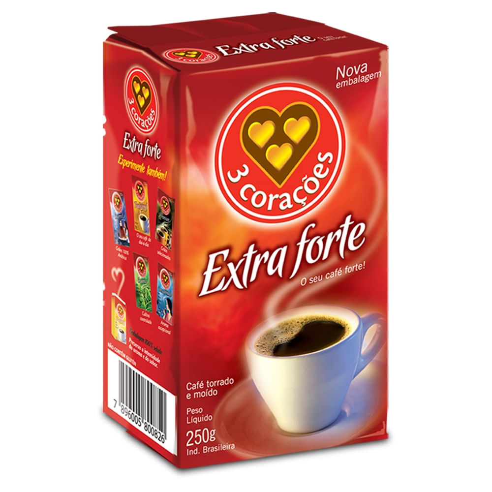 Cafe extra forte 250G tres coracoes em Promoção | Ofertas na Americanas ...