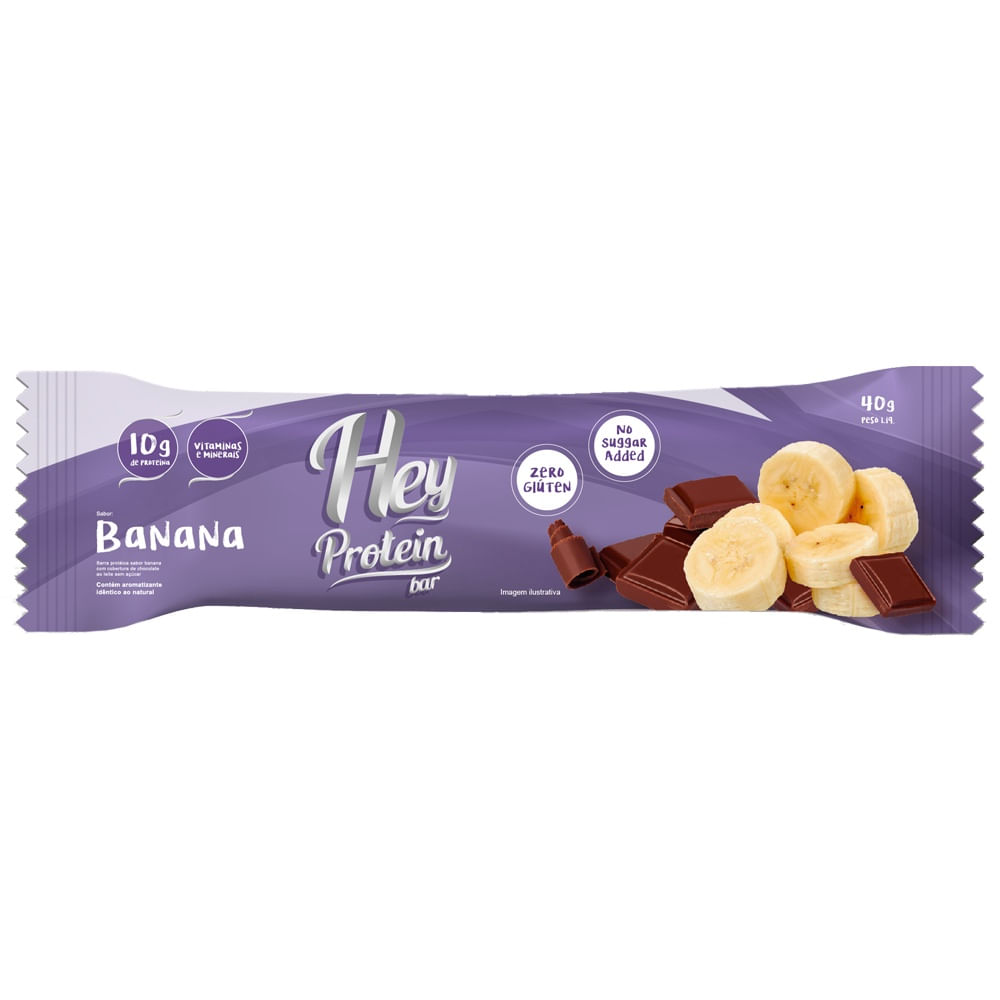 Barra Proteina Banana 40G Hey Protein em Promoção | Ofertas na Americanas