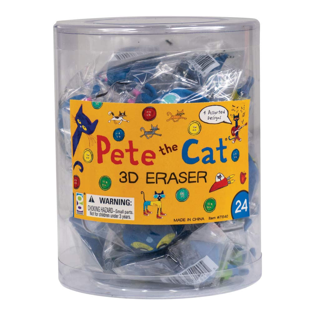 Eraser geddes Raymond Geddes Pete The Cat 3D (pacote com 24) em ...