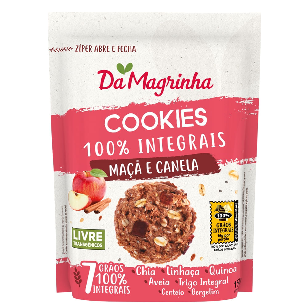 Cookies Integrais Maçã E Canela 150g Da Magrinha em Promoção | Ofertas ...