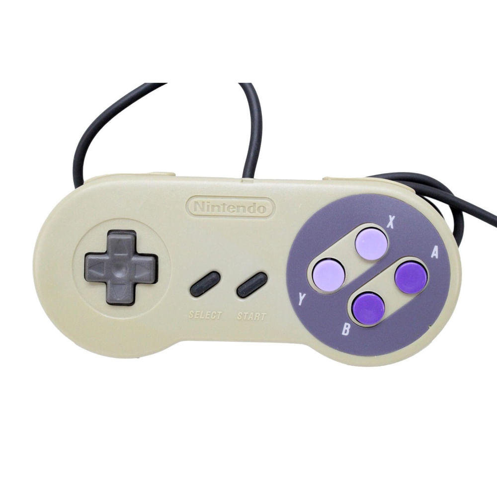 Controle Compatível Super Nes Snes Sns-102 Com Caixa Mario em Promoção ...