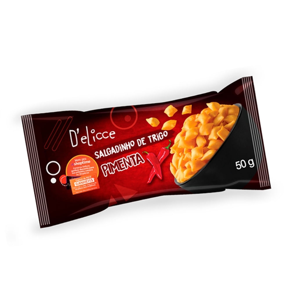 SALGADINHO TRIGO PIMENTA MEXICANA 50G DELICCE em Promoção | Ofertas na ...