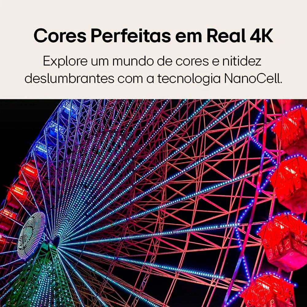 Smart TV LG 65 polegadas 65NANO80TSA 4K uhd NanoCell ThinQ ai em ...