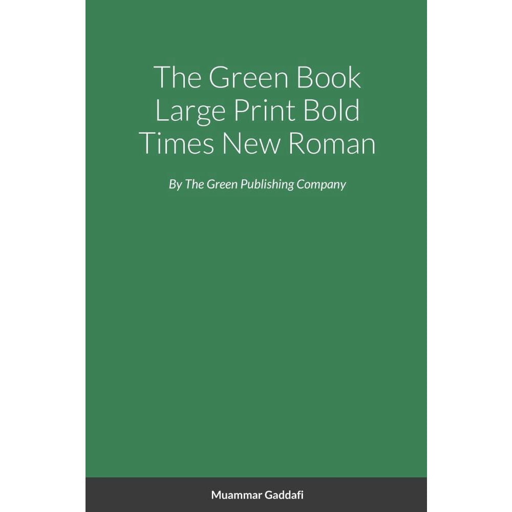 The Green Book 20 Font Bold Times New Roman 1.5 Spacing em Promoção ...