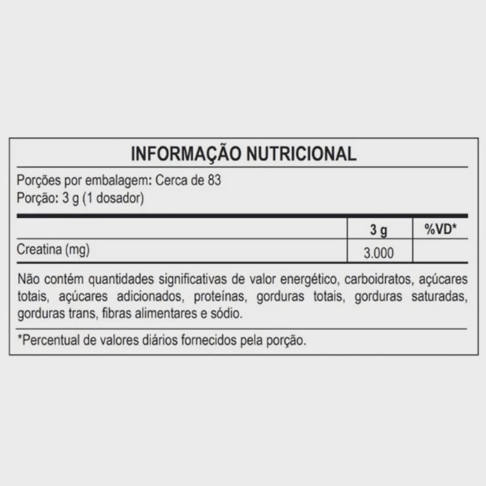 Creatina Monohidratada Selo Creapure 250gr (83 Doses)- Maxtitanium em ...