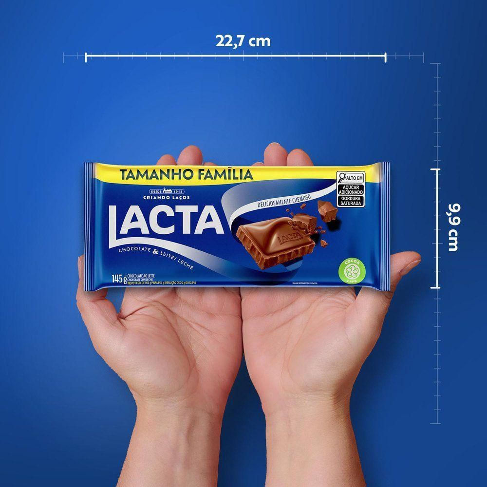 Barra de Chocolate ao Leite Lacta 145g Oferta na Americanas