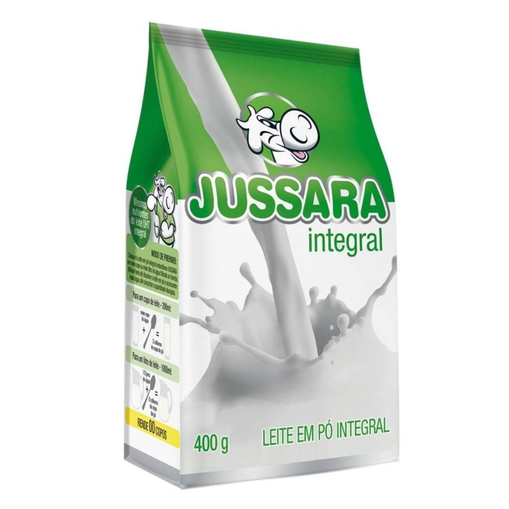 Leite em Pó Integral 400g - Jussara em Promoção | Ofertas na Americanas