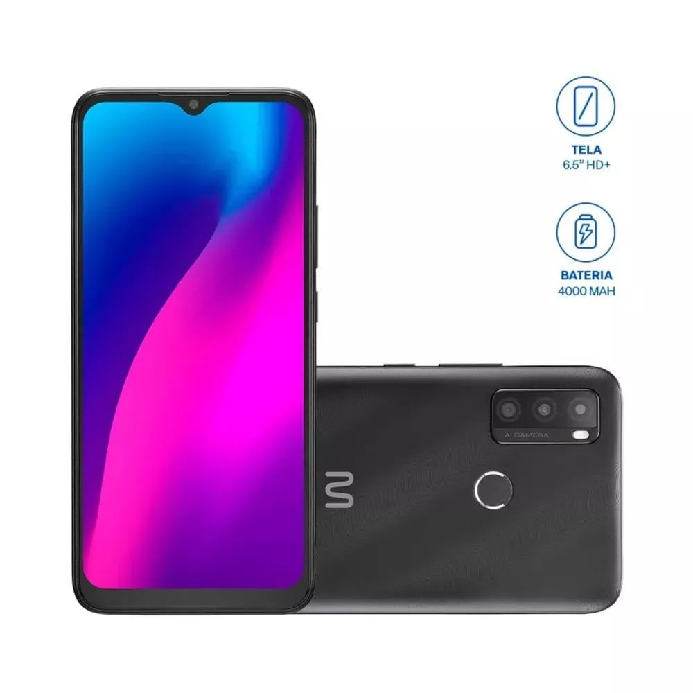 Smartphone Multilaser G Max 2 64GB 2GB de RAM 4G Tela 6,5" Dual Chip ...