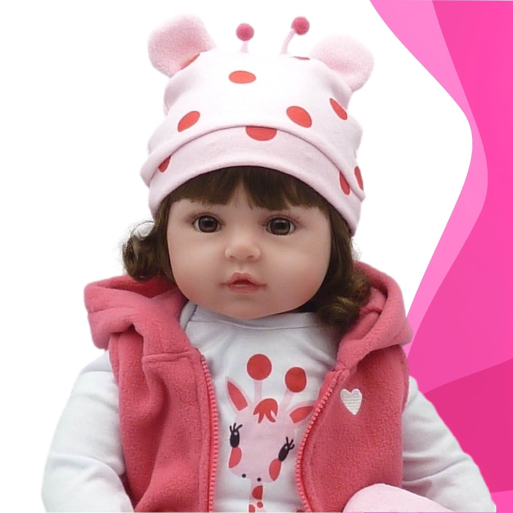 Boneca Reborn Bebe Reborn Menina 100% Silicone New Happy em Promoção ...