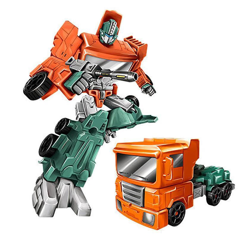 Boneco Robô Transforma Em Caminhão 2 Em 1 Robot Fighter Bots em ...