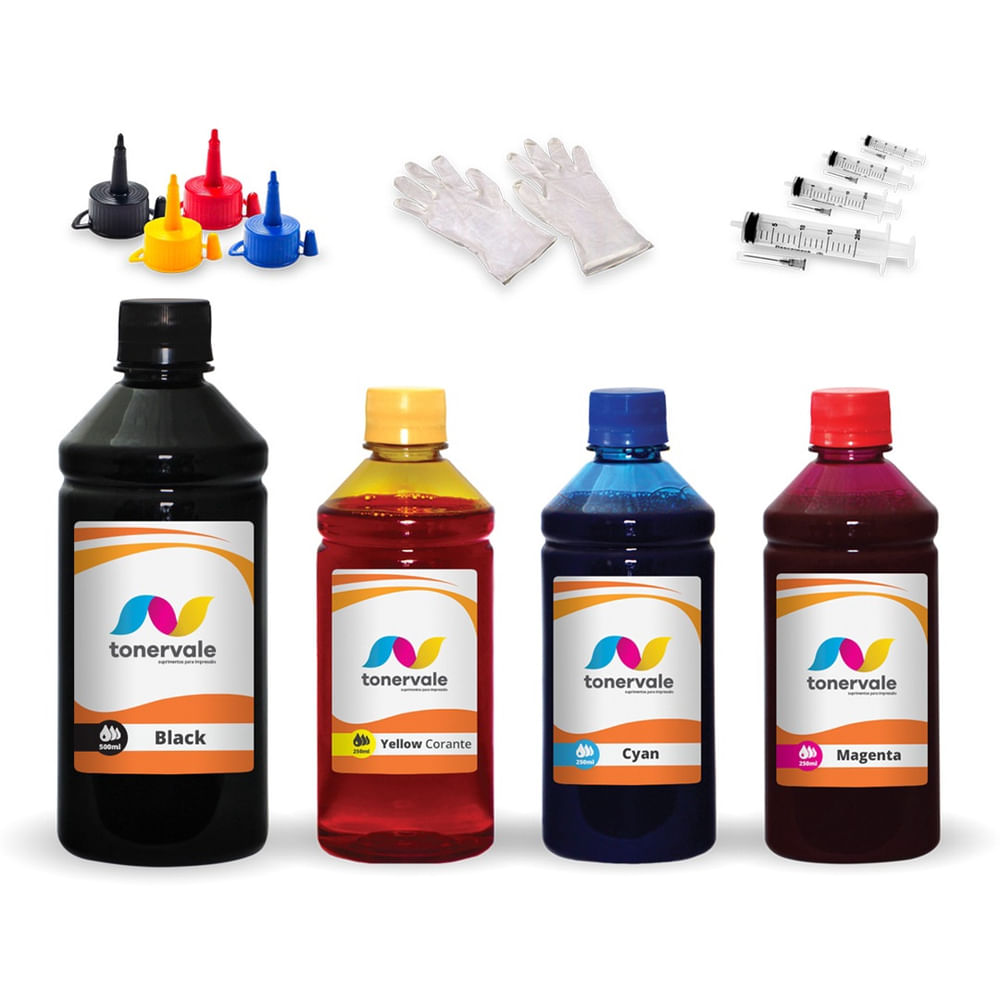 Kit 4 Tinta Para Epson L121 T664120 cmyk 1,25 Litros em Promoção ...