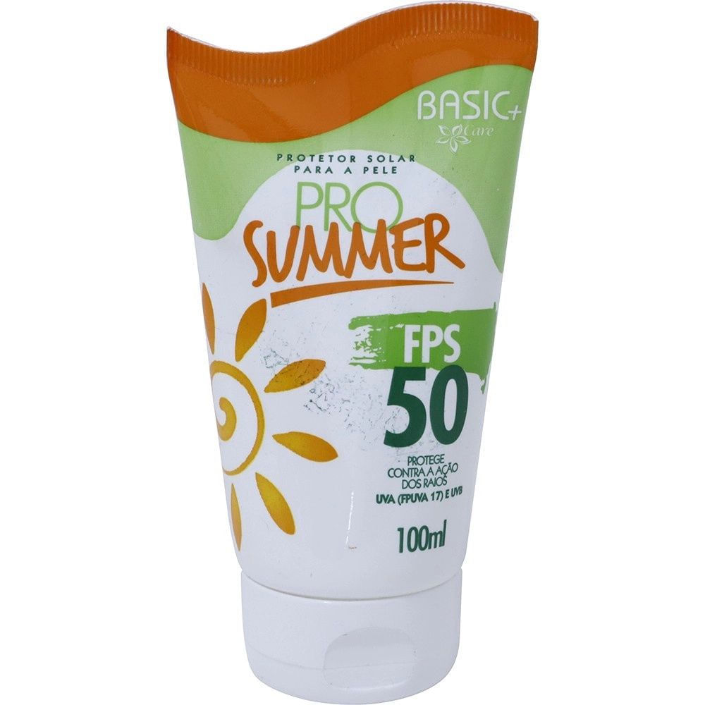 Protetor Solar Pro Summer FPS50 100ml - basic + em Promoção | Ofertas ...