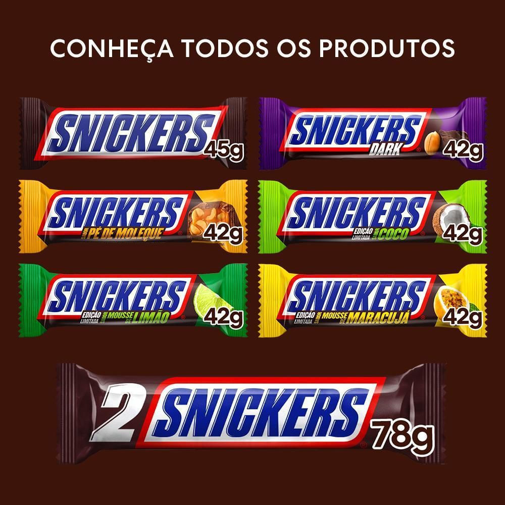 Snickers Duo Barra de Chocolate 78g em Promoção | Ofertas na Americanas