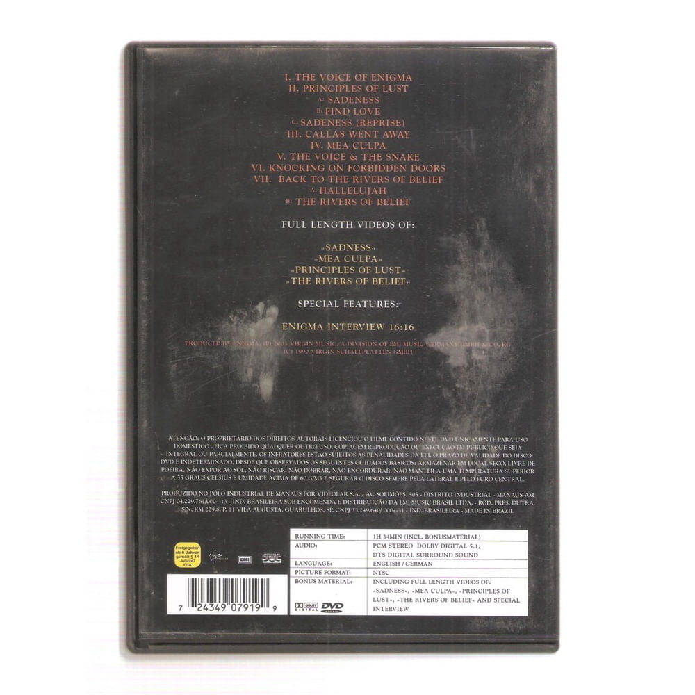 Dvd enigma - mcmxc a. D. em Promoção | Ofertas na Americanas