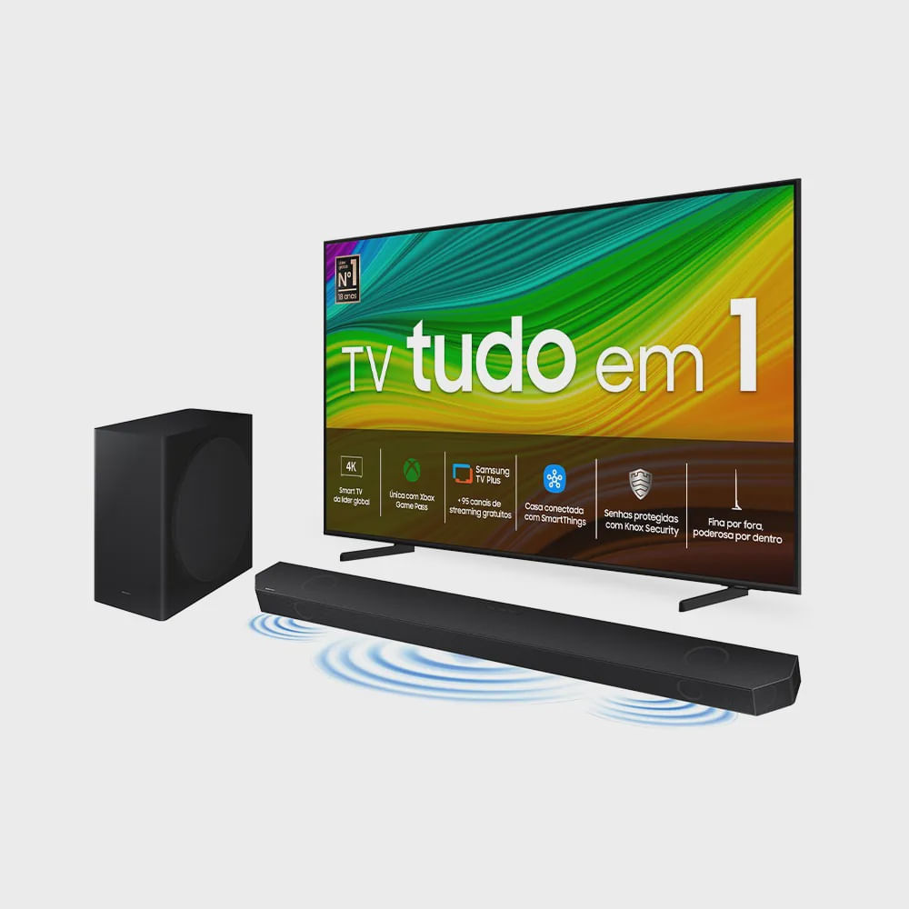 Smart TV 50 qled 4K 50Q60D 2024 + Soundbar HW-B550/ZD em Promoção ...