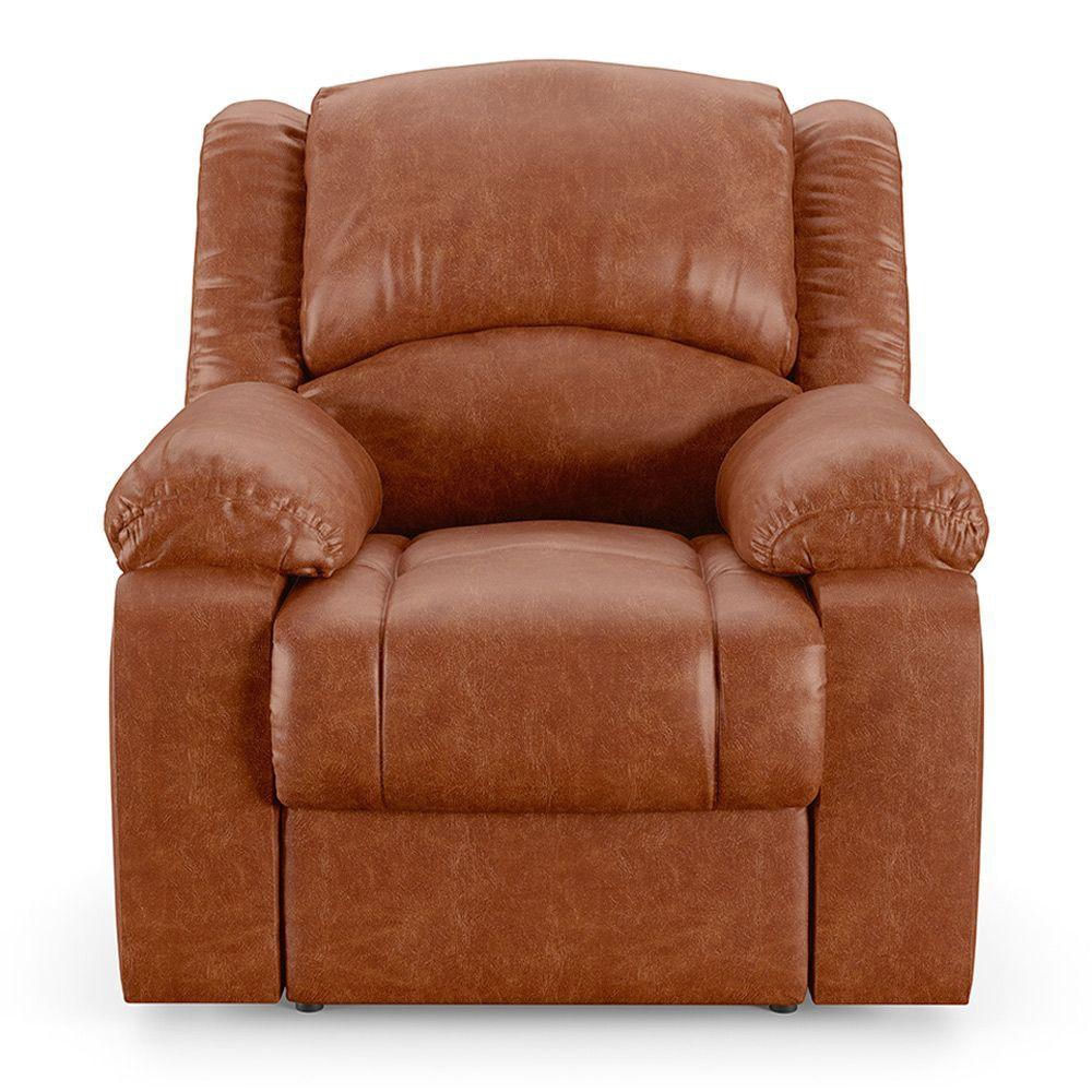 Poltrona Do Papai Reclinável Melim Power Elétrica Pu Caramelo Brilho ...