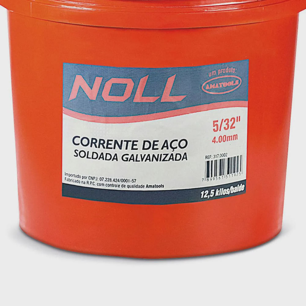 Corrente soldada galvanizada - Bit. 3/16 - noll em Promoção | Ofertas ...