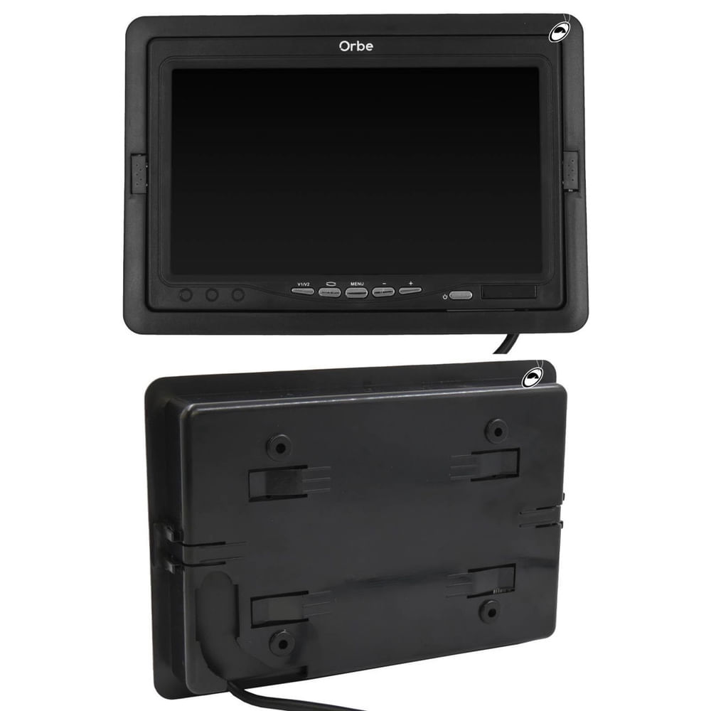 Monitor Tela Painel 7 Polegadas Orbe 2 Entradas Vídeo 12V E em Promoção ...