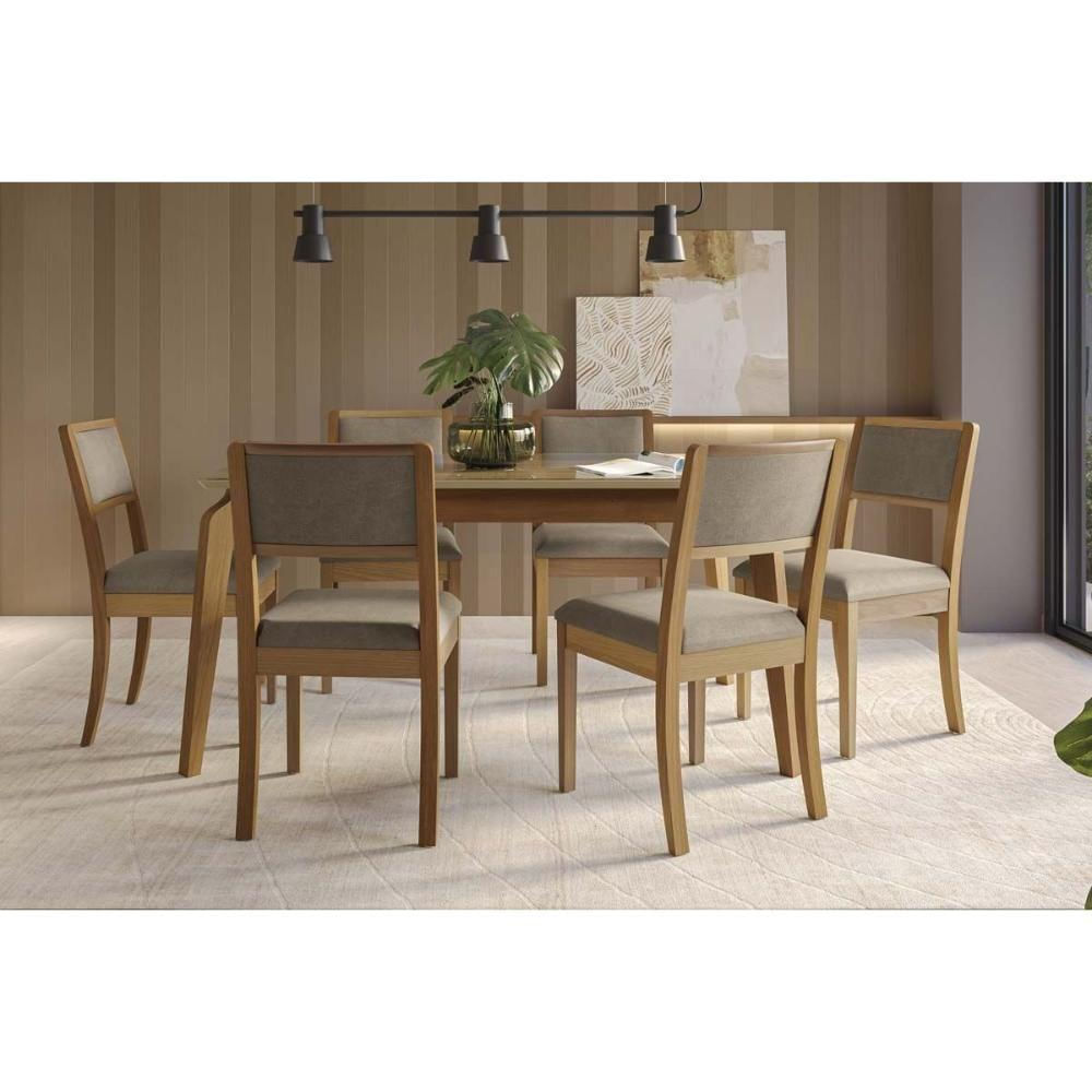 Cadeira De Cozinha Alice Madeira Maciça 2cmm003ca Kit 2un Carvalho ...