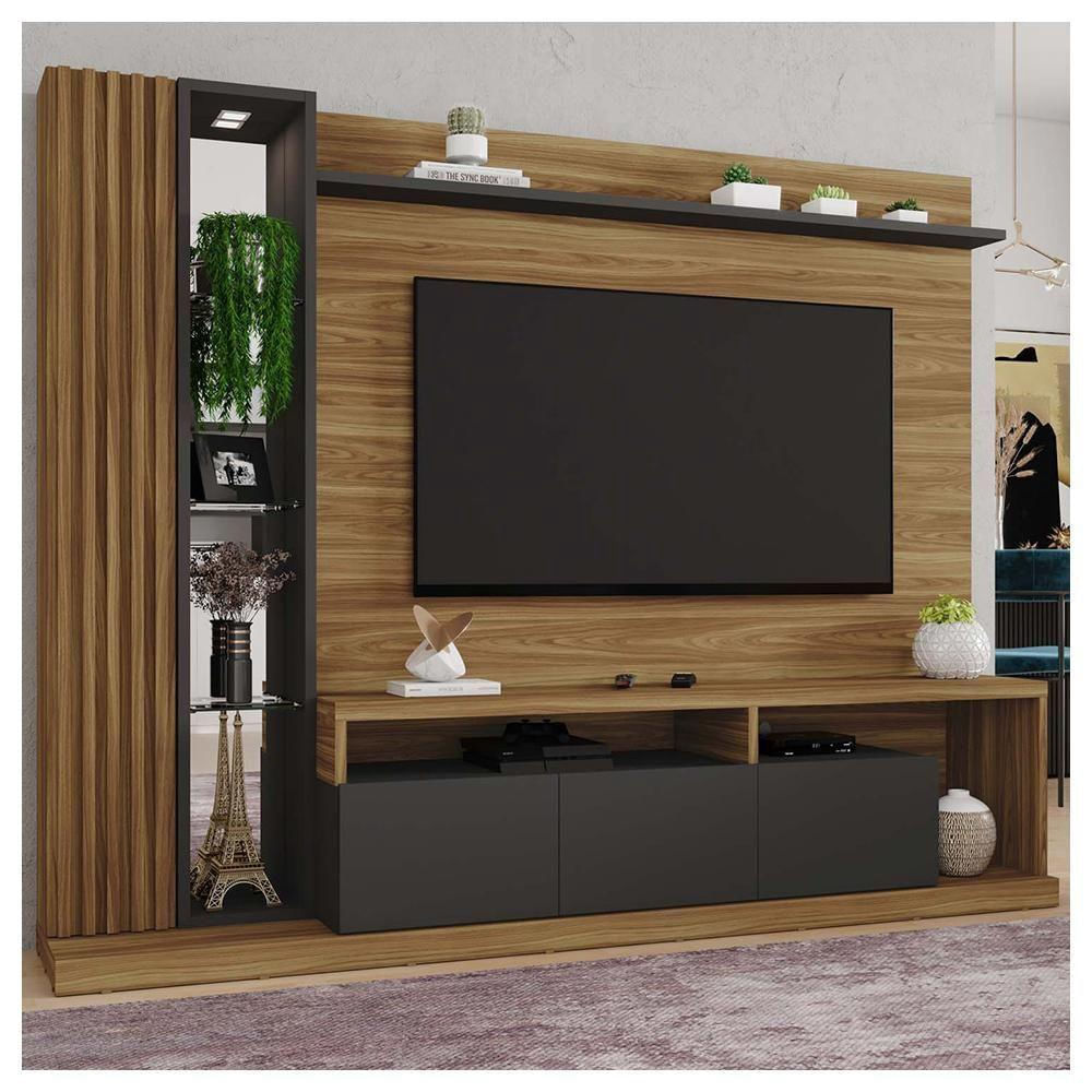 Painel Home Theater Para Tv 75 Polegadas Splendido Caemmun em Promoção ...