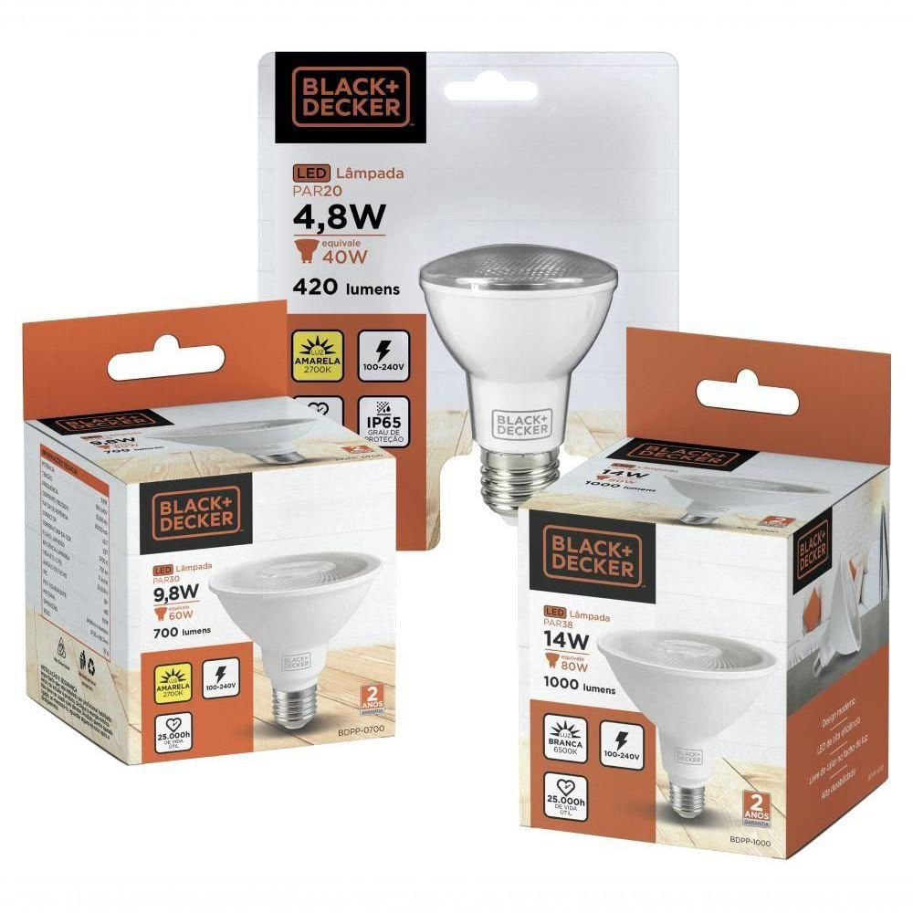 Lâmpada Led Par30 9.8W 6500K Black + Decker em Promoção | Ofertas na ...