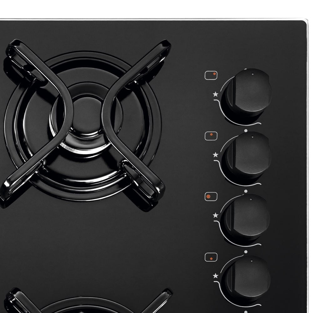 Cooktop com 5 Bocas Mega Chama Mesa em Vidro BDD85AE Brastemp em ...