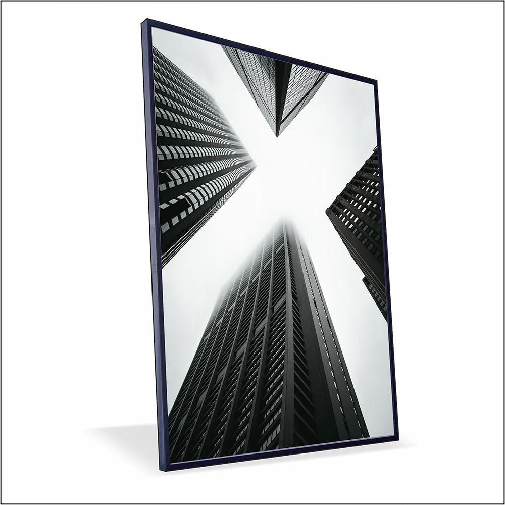 Quadro Céu Do Condomínio Canvas Com Vidro Tamanho-moldura 70x50 Caixa ...