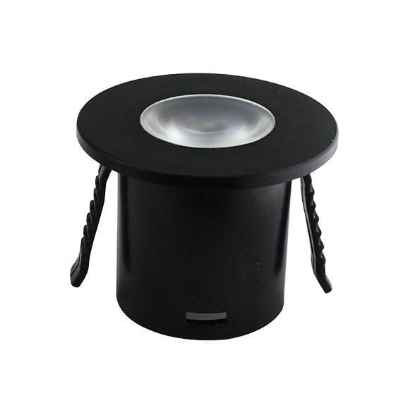 Spot Led Mini Elegance Redondo Preto Fosco 2700K 1,5W Avant em Promoção ...