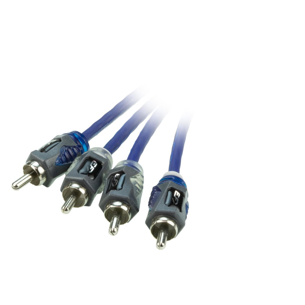 Cabos de áudio de interconexão rca Scosche efx Rogue R12X4 4CH 12 pés ...