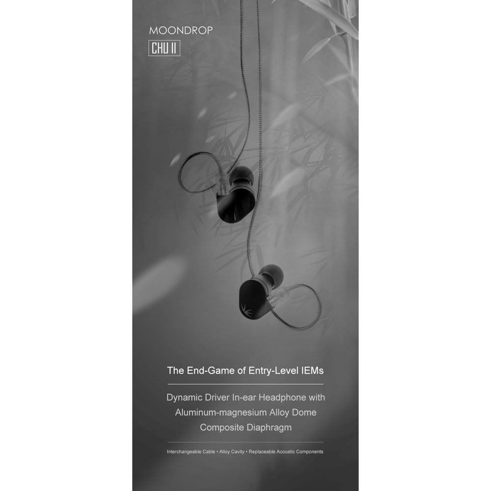 Fone de ouvido intra-auricular Moondrop chu ii Driver dinâmico de alto ...