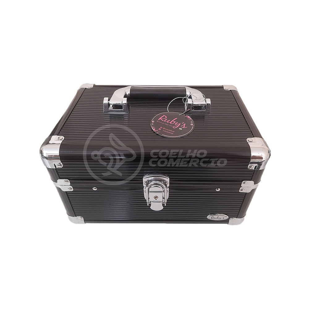 Maleta de Maquiagem e Joias Ruby's Modelo FS-1152C Organizadora Completa Profissional - Preto em ...